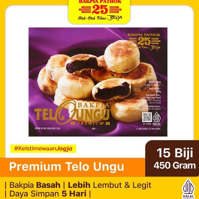 Jual Bakpia Pathok 25 Premium Telo Ungu | Oleh-Oleh Khas Jogja | Shopee Indonesia