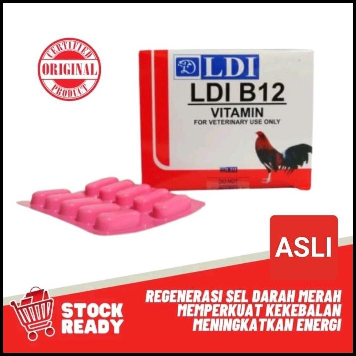 Jual Ldi B12 Vitamin Ayam Sel Darah Merah Kekebalan Ayam Energi ...