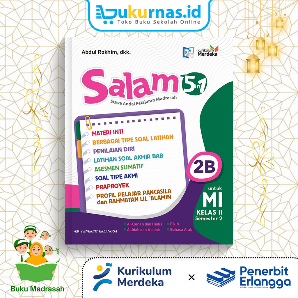 Jual Buku SALAM (Siswa Andal Pelajaran Madrasah) 5in1 Jilid 2B MI Kelas ...