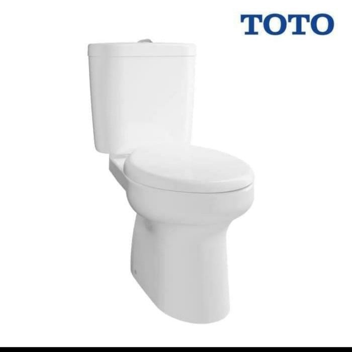 Jual Closet Duduk Toto Cw 421 Jw Original + Tutup Soft Closing Tc 505 ...