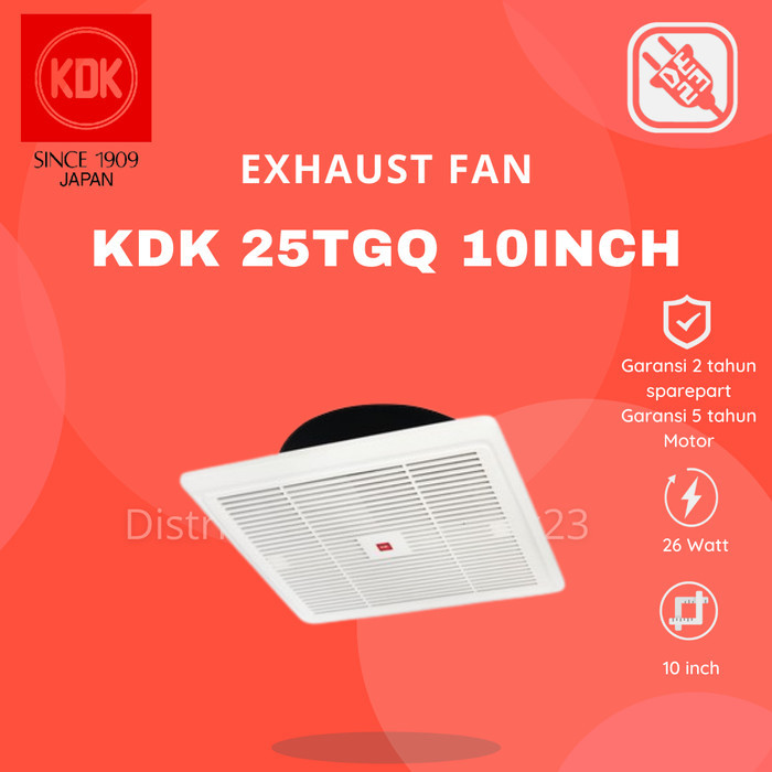 Jual KDK CEILING EXHAUST FAN / EXHAUST FAN PLAFON 10 inch 25TGQ ...