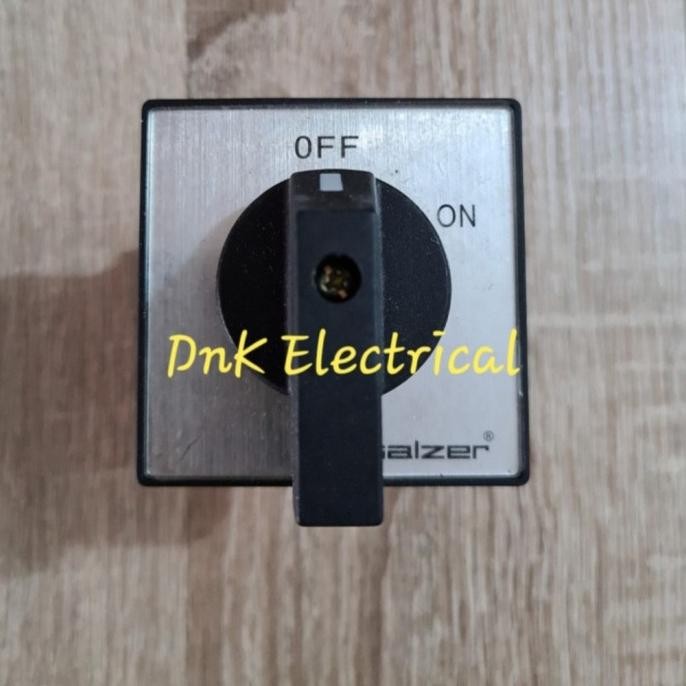 Jual Promo Selector Switch On Off 2 Pole 16A Merk Salzer Type SA16-2-1 ...