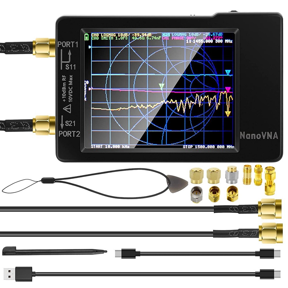 Jual NanoVNA-H Vector Network Analyzer 10KHz-1.5GHz Latest Version 3.6 ...