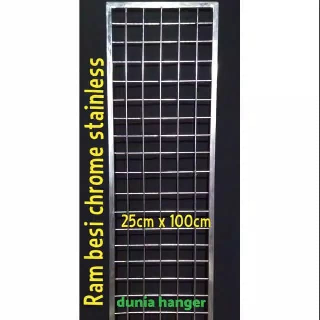 Jual Ram besi chrome ukuran 25cm x 100cm | Shopee Indonesia
