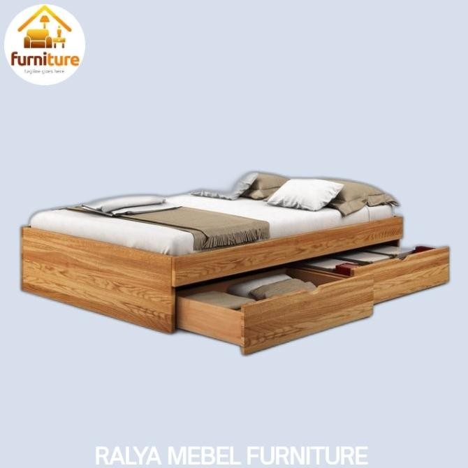 Jual Dipan 2 Laci Kayu Solid Mahogany kokoh kuat anti rayap jaminan ...