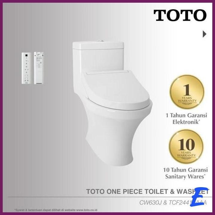 Jual | TTI | TOTO ONE PIECE TOILET S-TRAP / KLOSET DUDUK CW630J ...