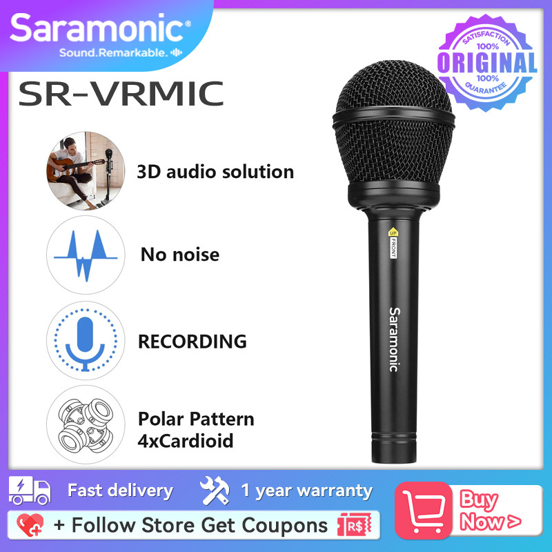 Jual Saramonic SR-VRMIC 3D Cardioid Microphone Handheld | Shopee Indonesia