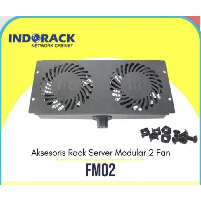 Jual PROMO!!! Indorack Bracket Modular With 2 FAN FM02 Kipas Pendingin Rack Server | Shopee ...