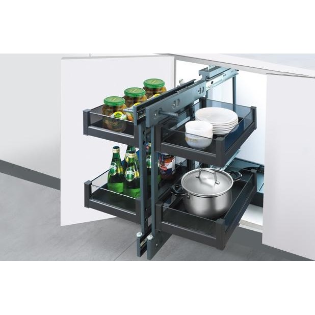 Jual Rak Sudut Magic Corner Basket SH-ABC SH620-PQ for kitchen | Shopee ...