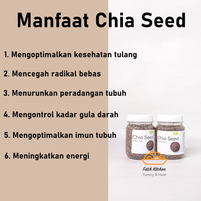 Jual Organic Black CHIA SEED - Biji Cia Cocok Untuk Diet - Sumber Serat ...