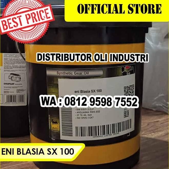 Jual Eni Blasia Sx 100 ( Synthetic Gear Oil - 20 Liter ) | Shopee Indonesia