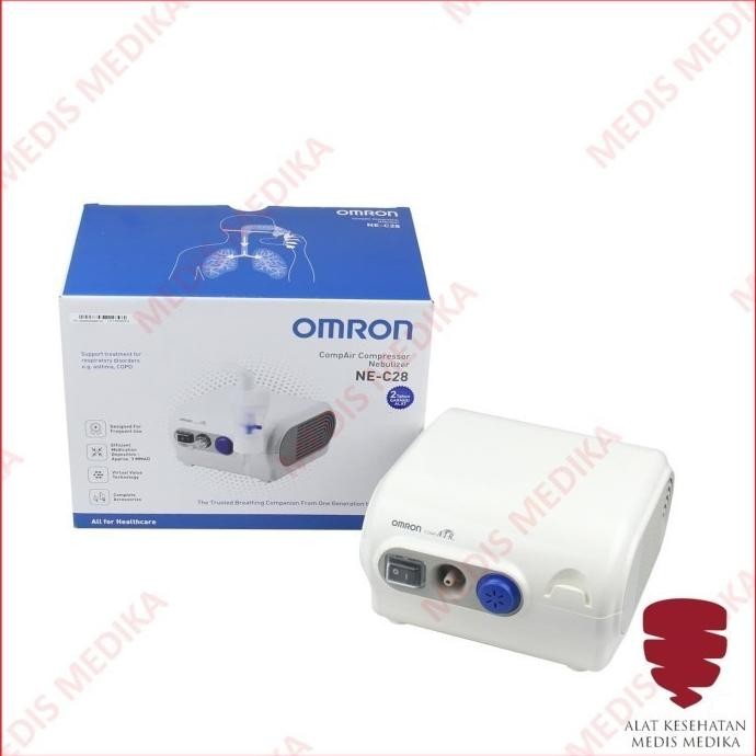 Jual Omron Ne-C28 Compressor Nebulizer Alat Uap Terapi Pernafasan Asma | Shopee Indonesia