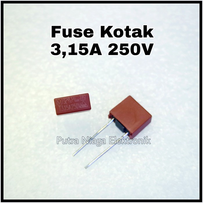 Jual TERUJI Fuse Kotak 3,15A 250V Silinder Sekering PCB Board 3.15A / T3.15A 250V | Shopee Indonesia