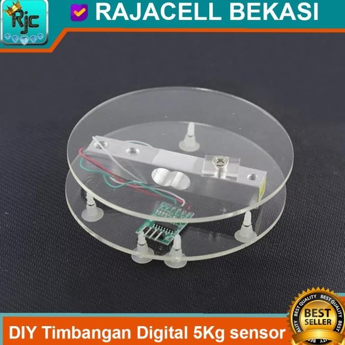 Jual Asli DIY Timbangan Digital 5Kg sensor berat loadcell untuk project ...