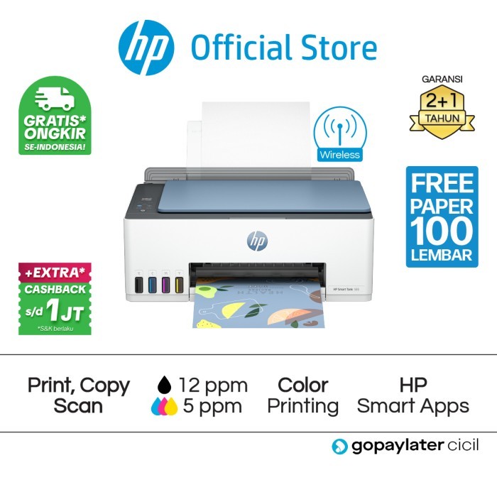 Jual Printer HP Smart Ink Tank Wireless Print Scan Copy 415 585 720 750 ...
