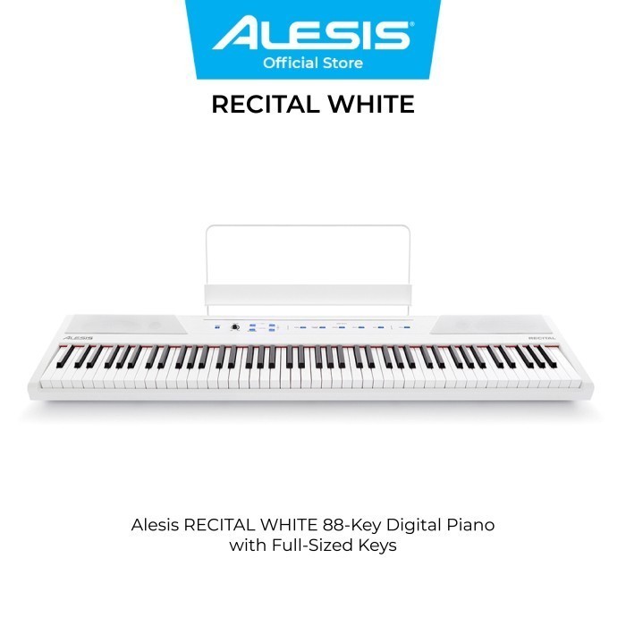 Jual Alesis RECITAL WHITE – 88 Key Digital Piano with Full Sized Keys ...