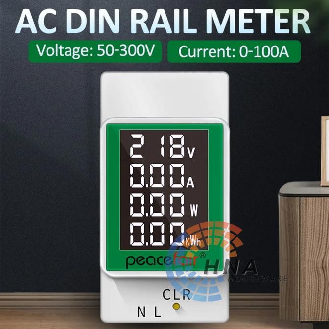 Jual WATT METER AC DIGITAL KWH TOMZN 220V 100A ALAT UKUR VOLT AMPERE ...