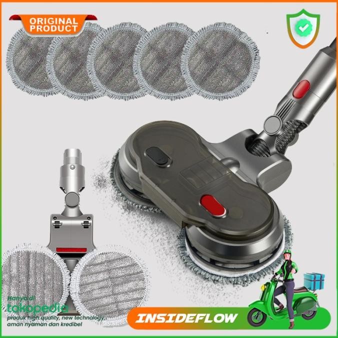 Jual Electric Mop Head Dyson V7 V8 V10 V11 Wet Dry Mopping Brush Filter ...