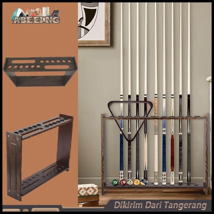 Jual Cue Rack Kayu Rack Billiard Rak Penyimpanan Bola Dan Stick ...