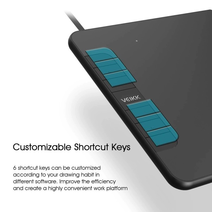 Jual VEIKK VK640 DIGITAL GRAPHIC DRAWING PEN TABLET OSU ALTER S640 A30 ...