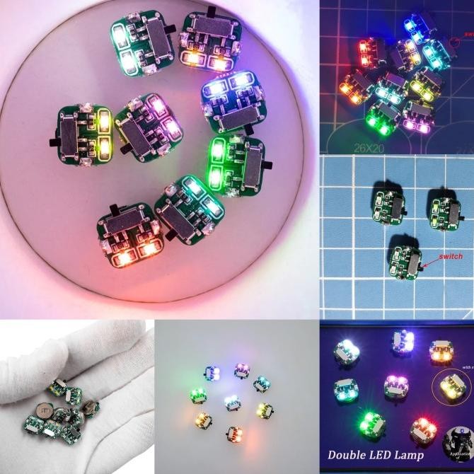 Jual Promo Lampu Double Dual LED Swich On-Off 3V Action Figure Model ...