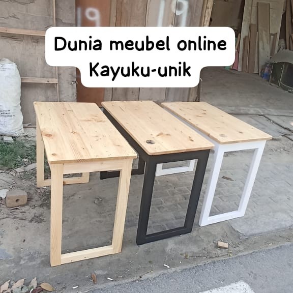 Jual MEJA CAFE MEJA MAKAN RESTORAN MEJA MONITOR 100X50X75 KAKI di cat | Shopee Indonesia