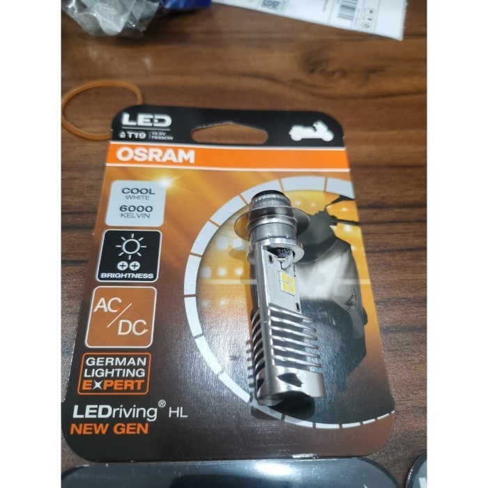 Jual OSRAM LED T19 M5 K1 lampu utama motor H6 PUTIH AC DC Plug n Play Toko | Shopee Indonesia