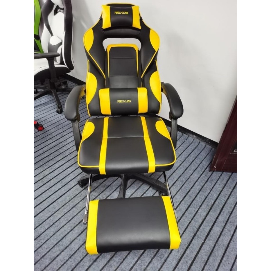 Jual Kursi Gaming Rexus RGC-R60 Gaming Chair With Footrest | Shopee ...