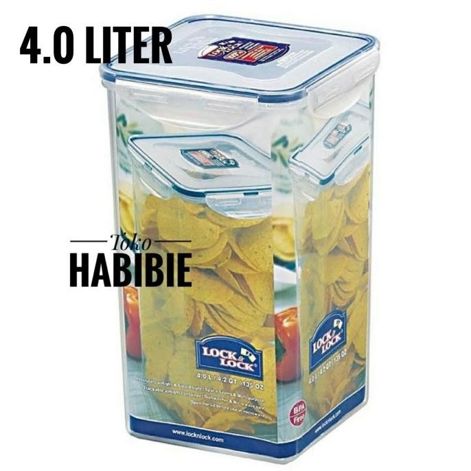 Jual LOCK & LOCK Ukuran 4.0 L Liter Food Container Kotak Toples Kue ...