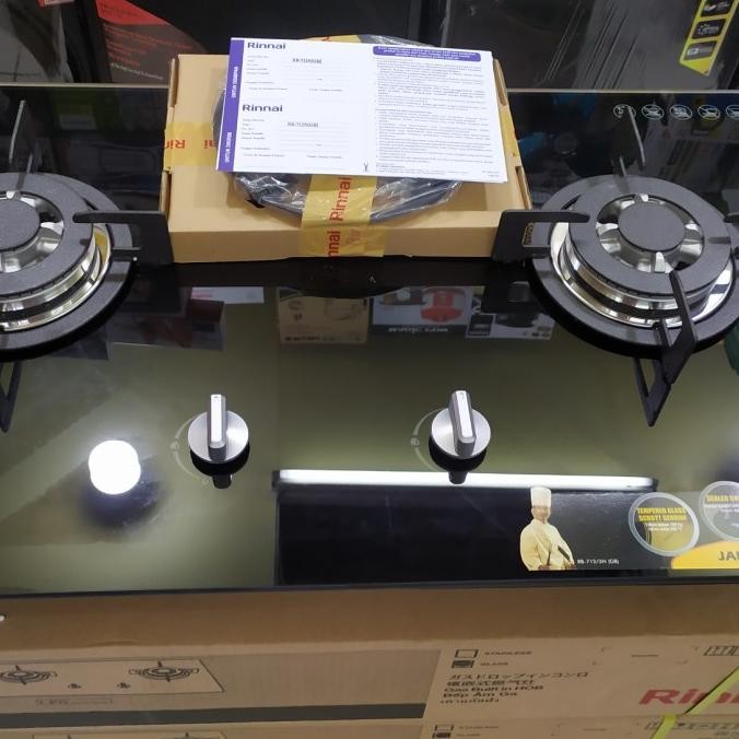 Jual Built-In Gas Hob Kompor Gas Tanam 2 Tungku Rinnai Rb-712 N(Gb) | Shopee Indonesia