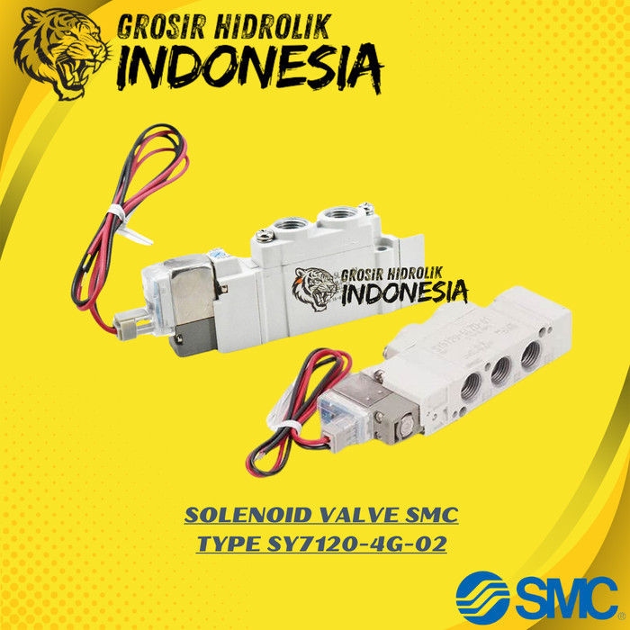 Jual SMC SOLENOID VALVE SY7120-4G-02 SELENOID VALVE SMC SY7120-4G-02 AC ...