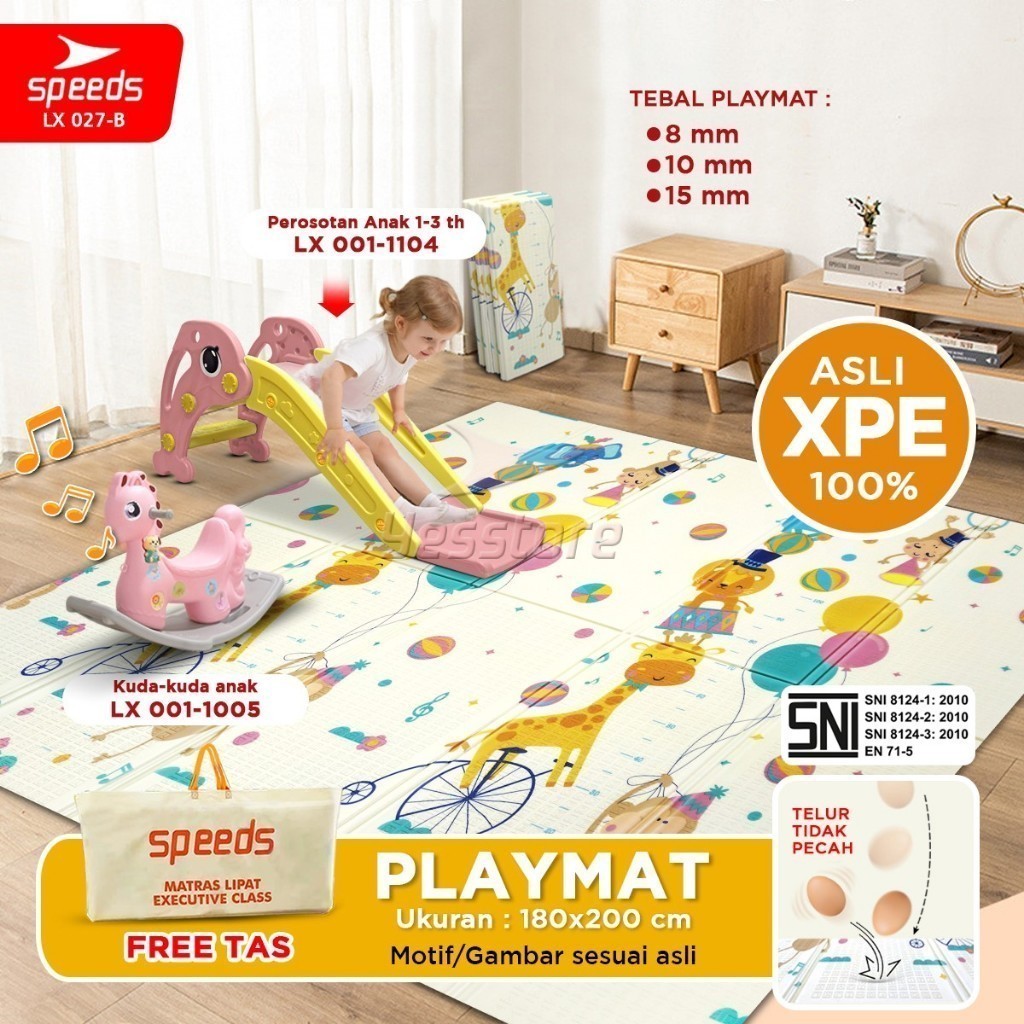 Jual Rekomendasi Terbaik !! Speeds [Sni] Playmat Bayi Tebal 180X200Cm ...
