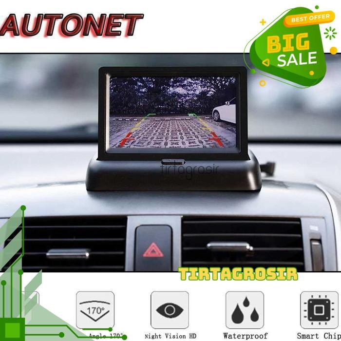 Jual LAYAR MONITOR MOBIL REAR VIEW PARKIR MOBIL TFT LCD MODEL LIPAT ...