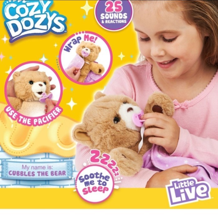 Jual Little Live Pets Cozy Dozy Cubbles The Bear Original / Boneka ...
