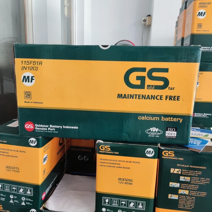 Jual Aki kering GS Goldstar N120 12v 120ah utk Ganset, kapal Bergaransi | Shopee Indonesia