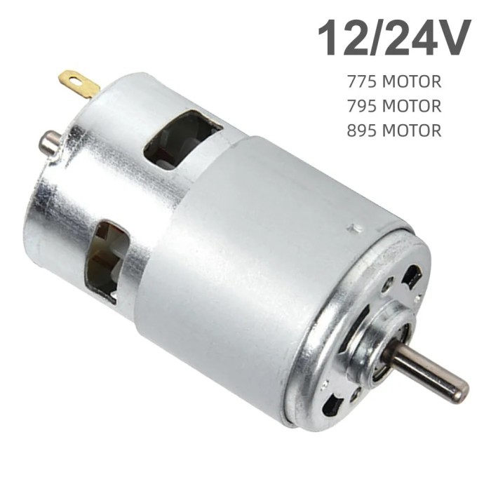 Jual 775 795 895 DC MOTOR 12-24V BALL BEARING 3000-12000RPM LARGE ...