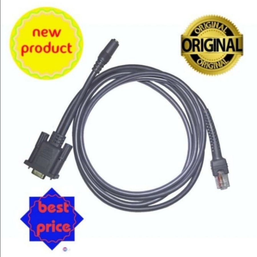 Jual Cable Barcode scanner RS232+power DC male + RJ45 for Honeywell ...