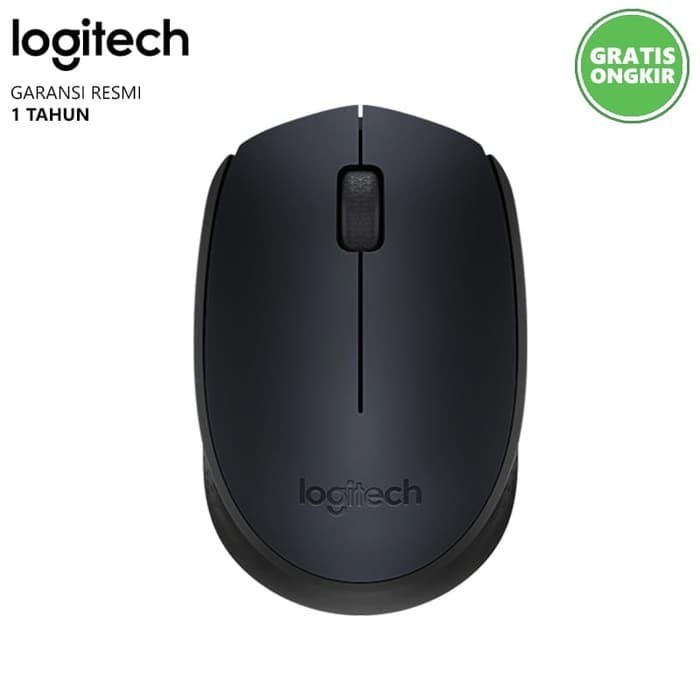 Jual Mouse Wireless Logitech M170 Original Hitam Garansi Resmi | Shopee ...