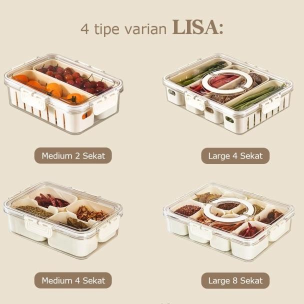 Jual Lia Food Container Ota Yimpanan Maanan Ringan Tempat Bumbu Dapur ...