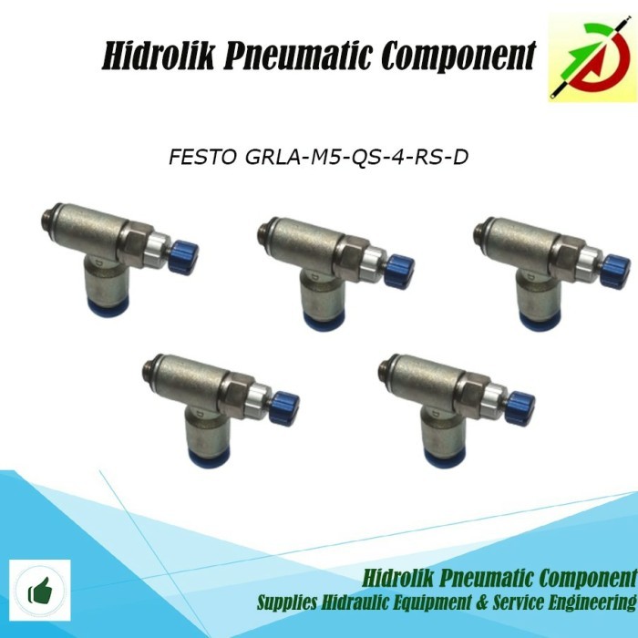 Jual TERBARU Speed Control FESTO GRLA-M5-QS-4-RS-D / One Way Flow Control 4-M5 BISA GRAB ...