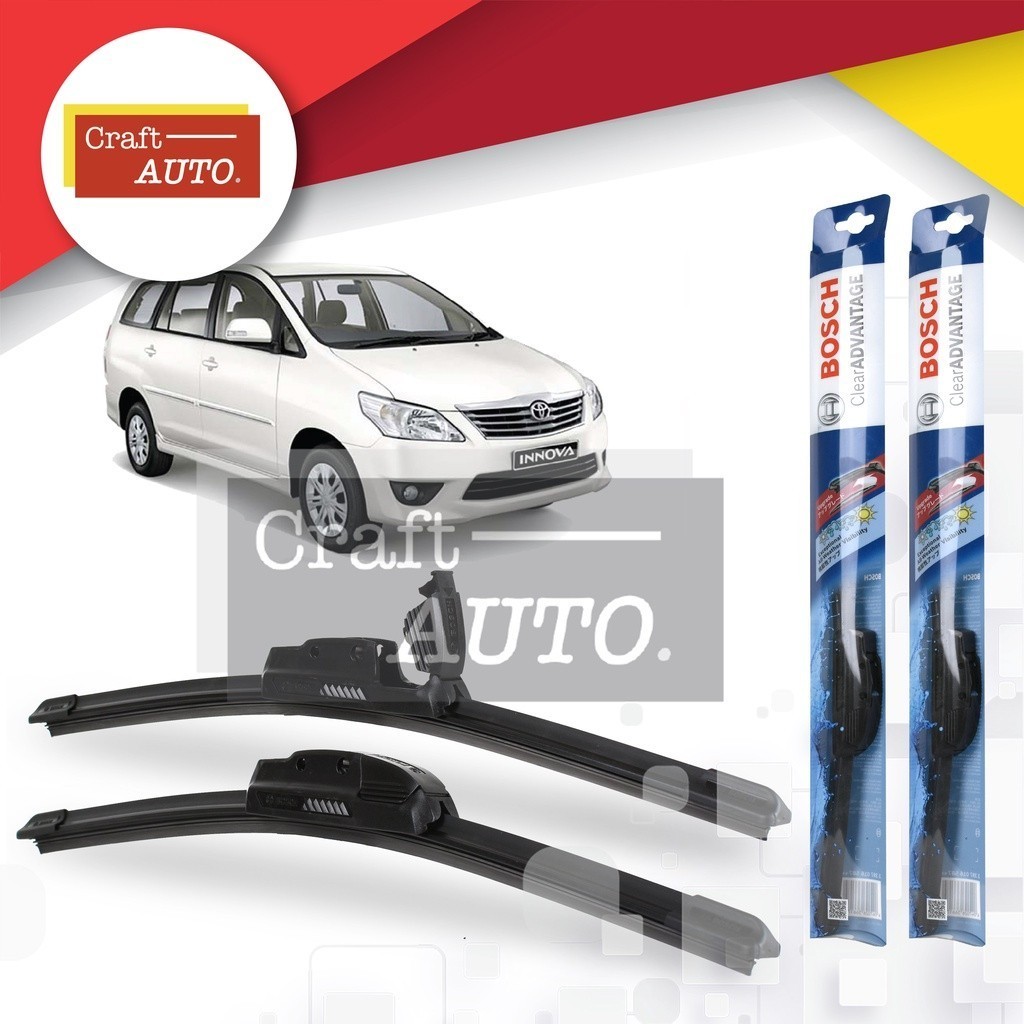Jual Wiper Mobil Frameless Sepasang (2pcs) Bosch Clear Advantage Toyota Innova Ukuran 24" & 16 ...