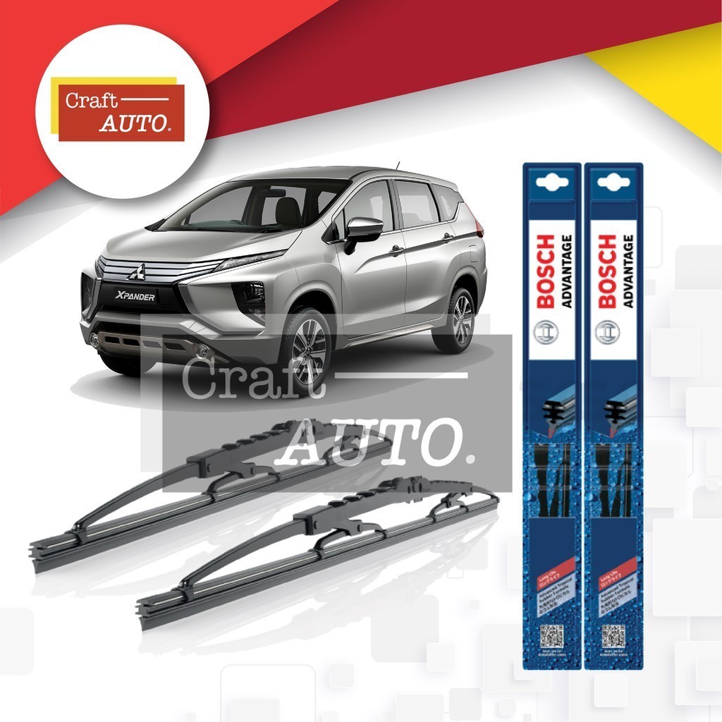 Jual Wiper Mobil Sepasang (2pcs) Bosch Advantage Mitsubishi Xpander ...