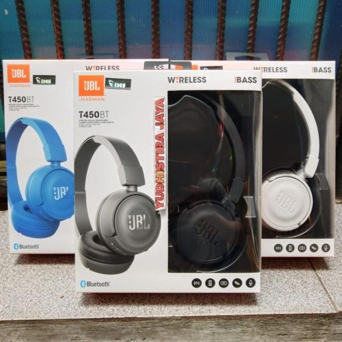 Jual produk baru!! jbl t450bt headphone bluetooth original resmi ims ...