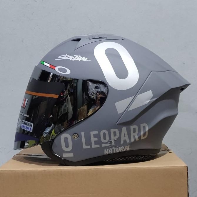 Jual Helm Half Face Leopard Kbr Poxy/Gorilla Look Njs Kairoz Atau Tanoz ...