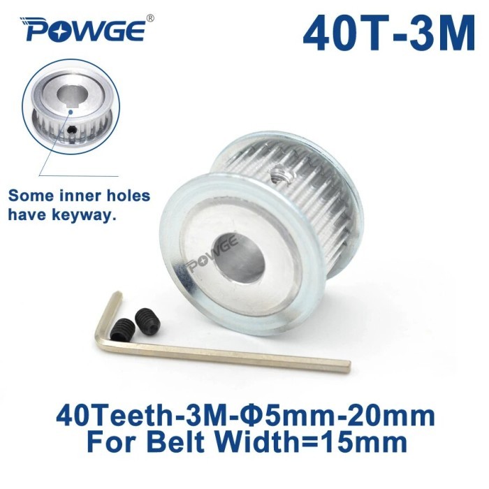 Jual 40 Teeth HTD 3M Timing Pulley Bore 5 6 8 10 12 14 15 16 17 19 20mm ...