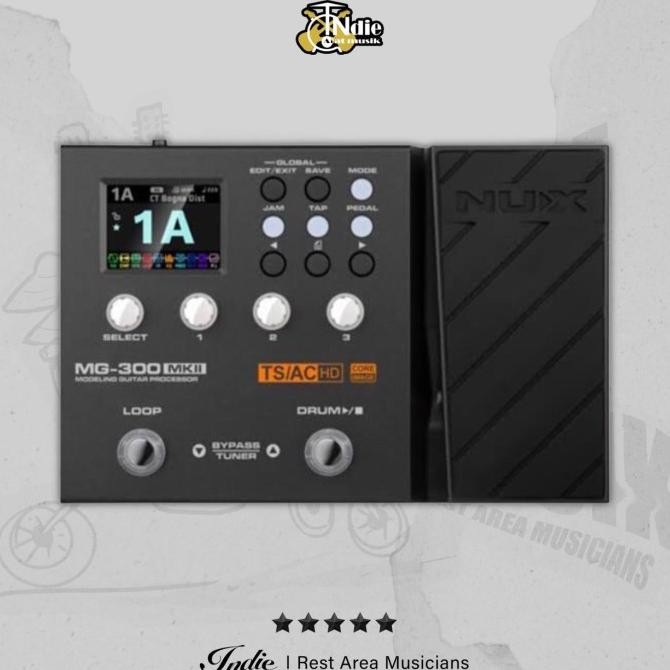 Jual Efek Gitar Digital Multi Efek NUX MG300 MKII MG 300 MG-300 MK2 ...