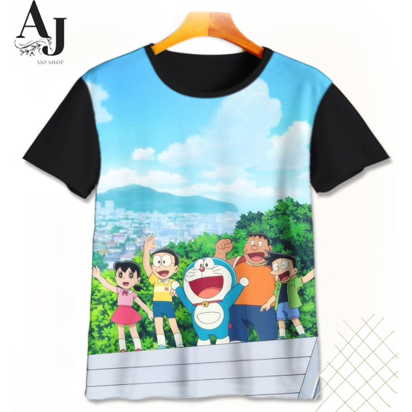Jual Baju Anak Gambar Doraemon Kaos Kartun Game Anime 3D Doraemon-1 ...