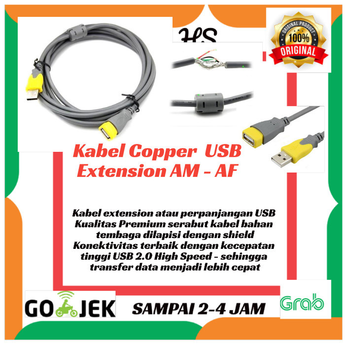 Jual HARGA DISKON Kabel Copper USB Extension AM - AF 5m | Shopee Indonesia