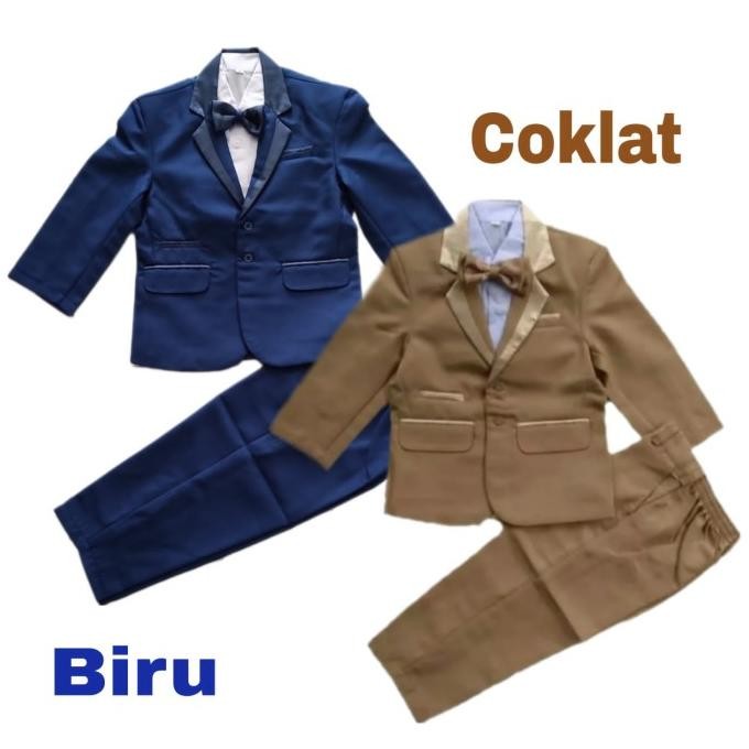 Jual Jual Setelan Jas Anak Coklat Dan Navy Usia 1 - 10 Tahun | Shopee ...