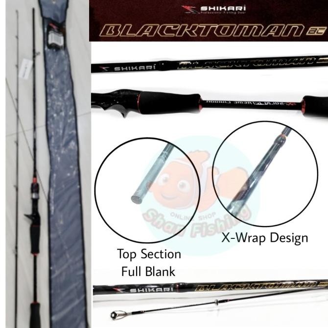 Jual Joran Bc Shikari Black Toman 180Cm ( Free Packing Pipa Paralon ...